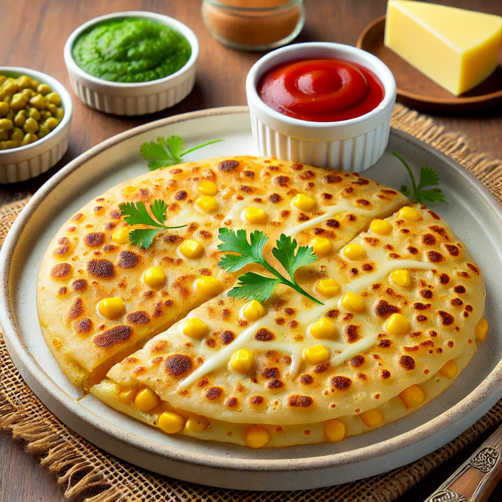 Sweetcorn Cheese Paratha Recipe for Kids' Lunchbox | WebHaal